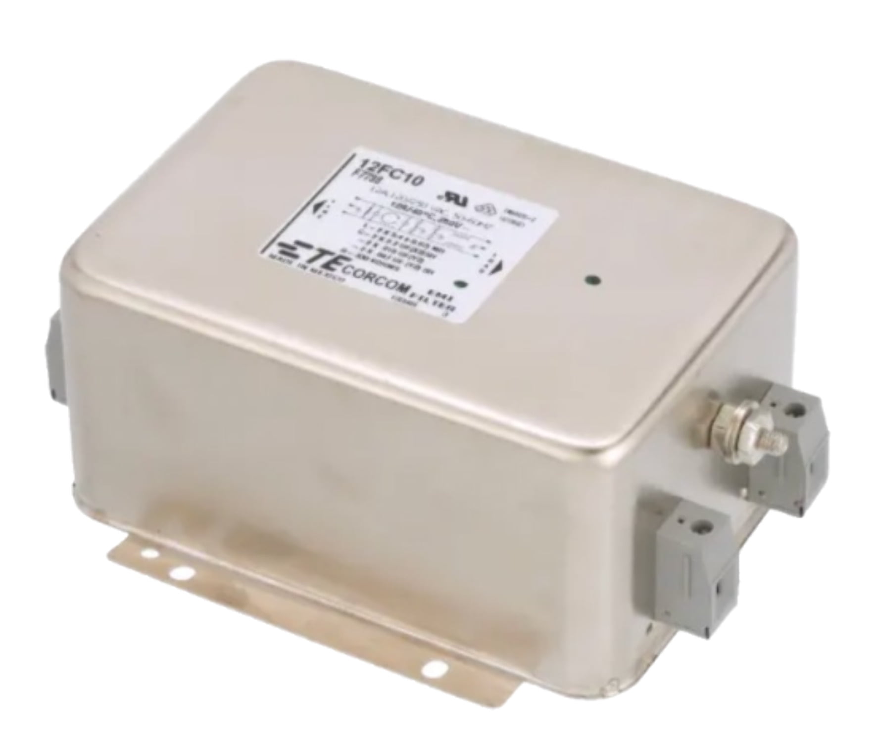 12FC10 Filter 12 A 2250 VDC (Line-to-Ground) 1450 VDC (Line-to-Line ...