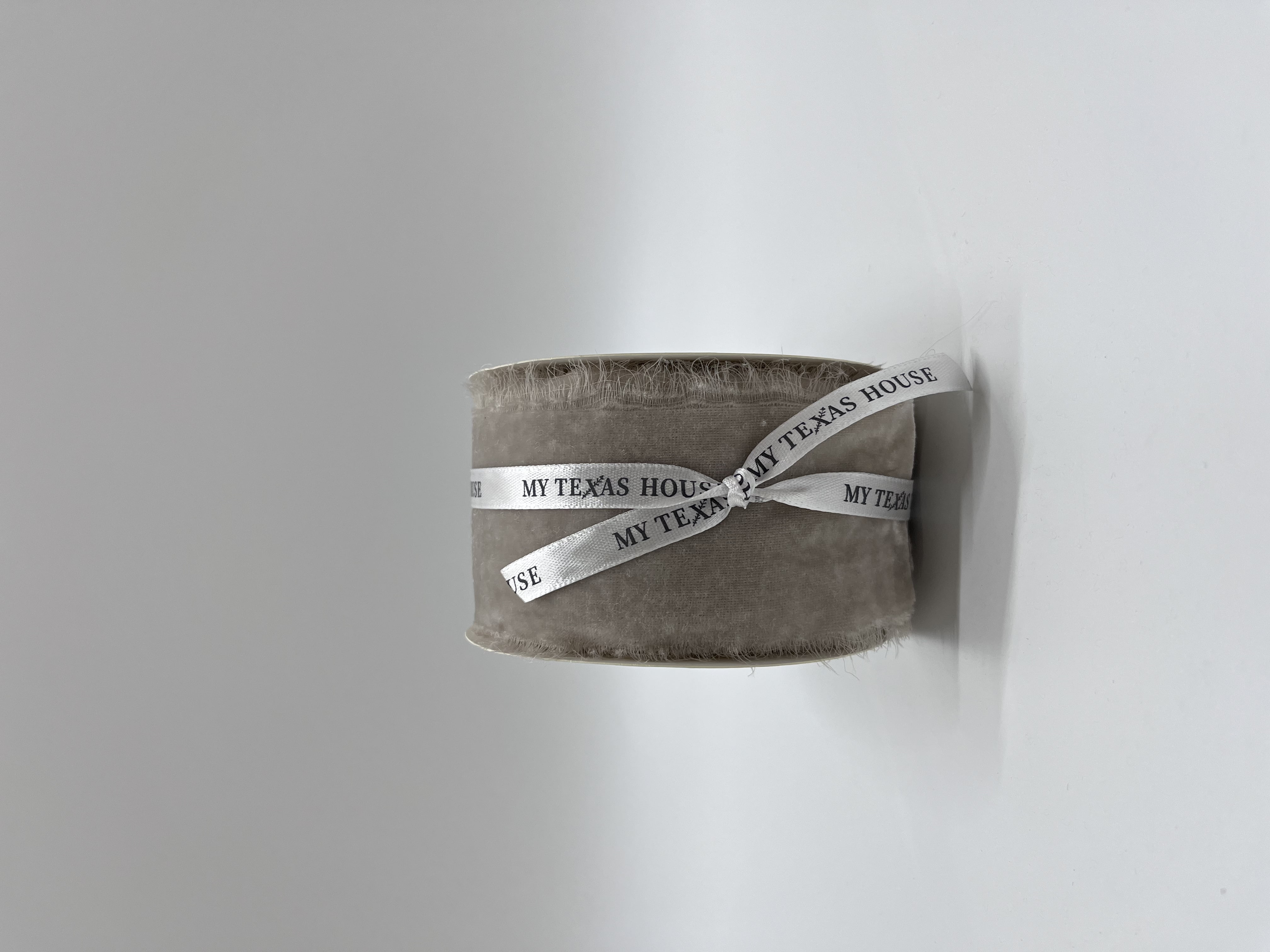 Taupe Fray Edge Christmas Ribbon, 12 foot, by Holiday Time - Walmart.com