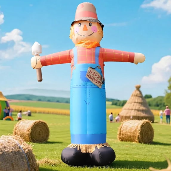 12FT Giant Inflatables Scarecrow Decorations, Fall Harvest Inflatable ...