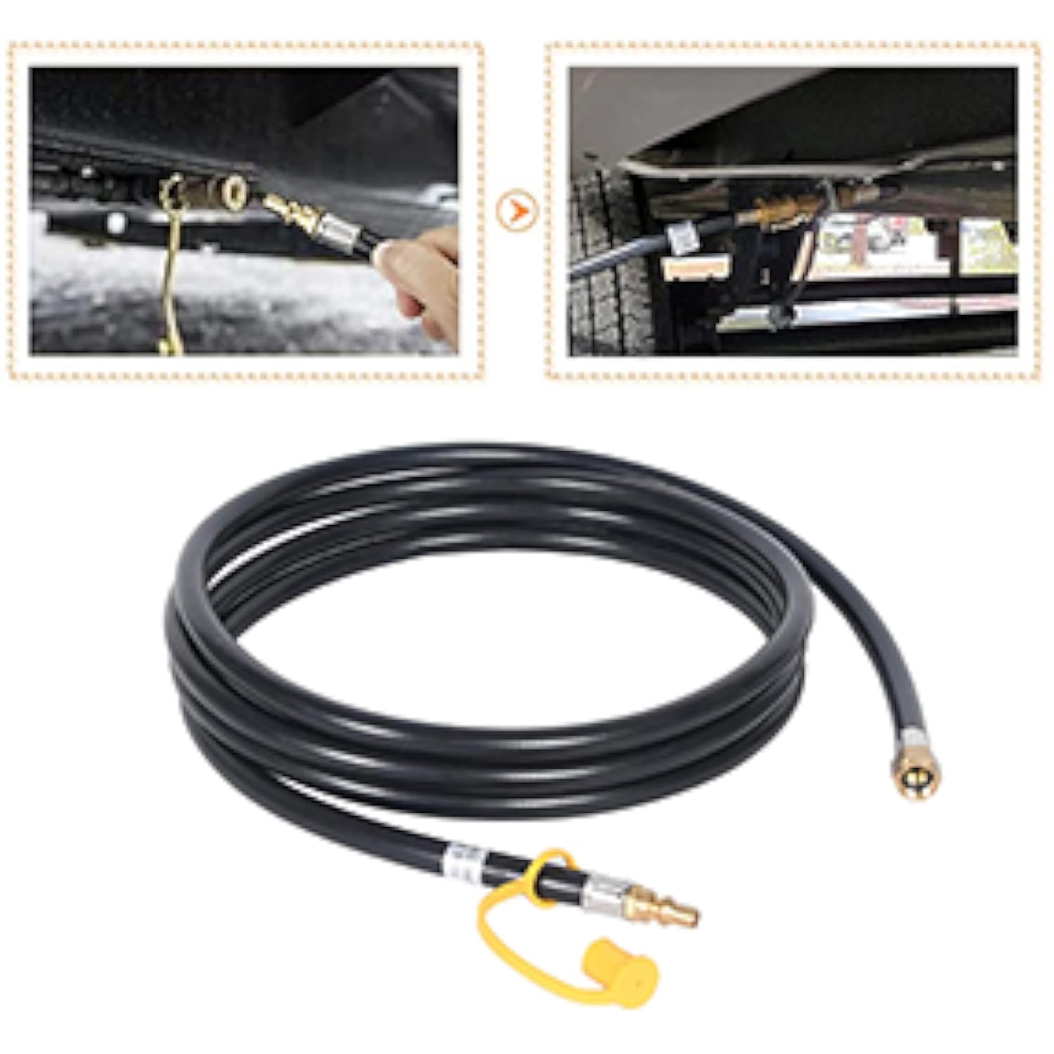 12FT RV Quick Connect Propane Hose for Camp Chef Stove and Portable ...