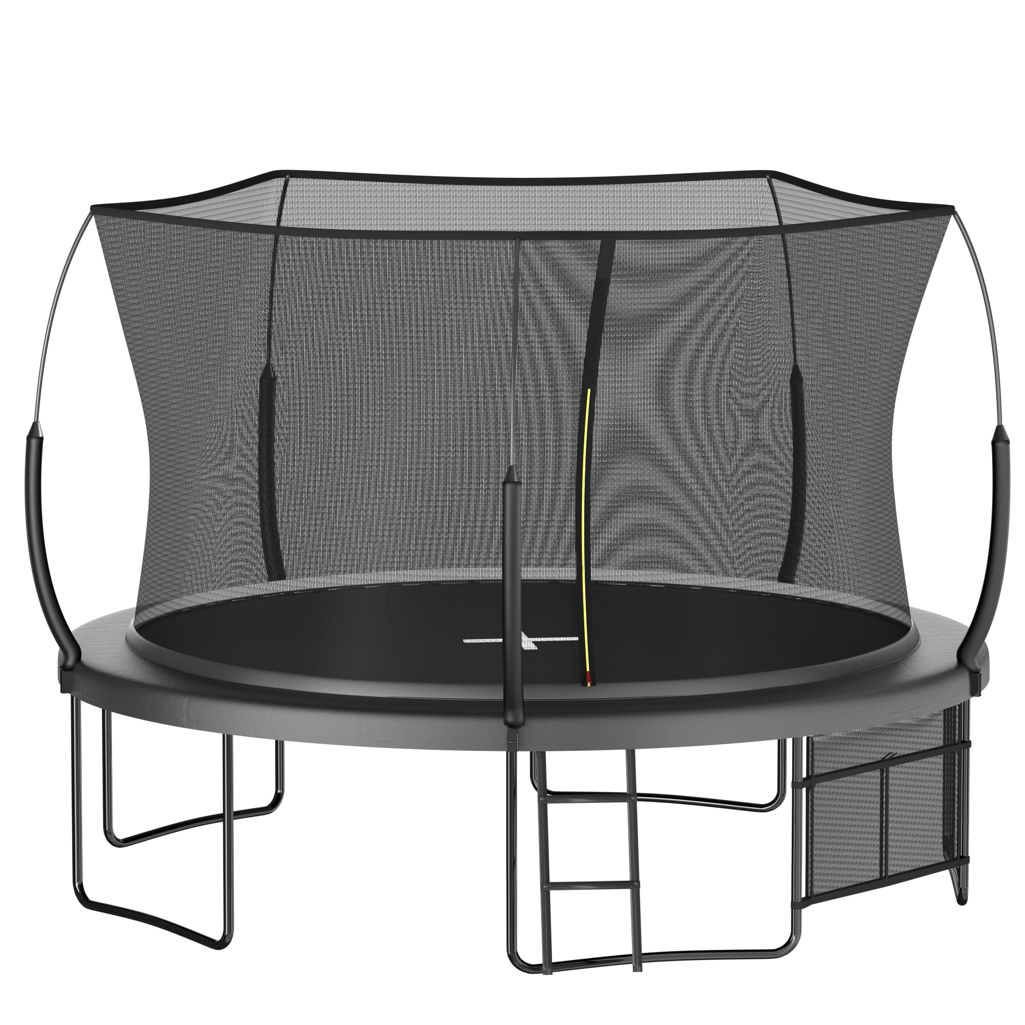 【LuckyNote】12FT Springfree Trampoline - No-Gap Zip Net, Bungee Cords ...