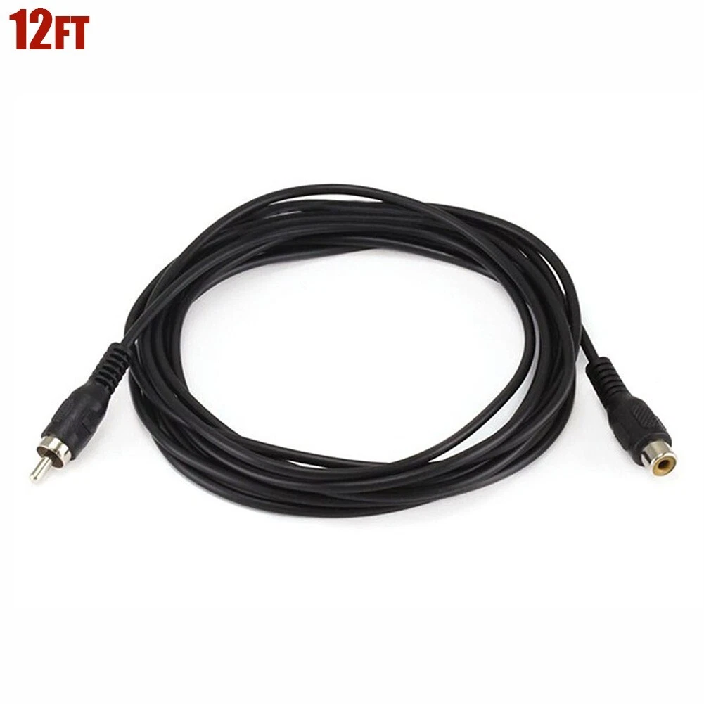 12Ft Rca Male To Female Audio Video Composite Cable Extension Cord Dvd ...