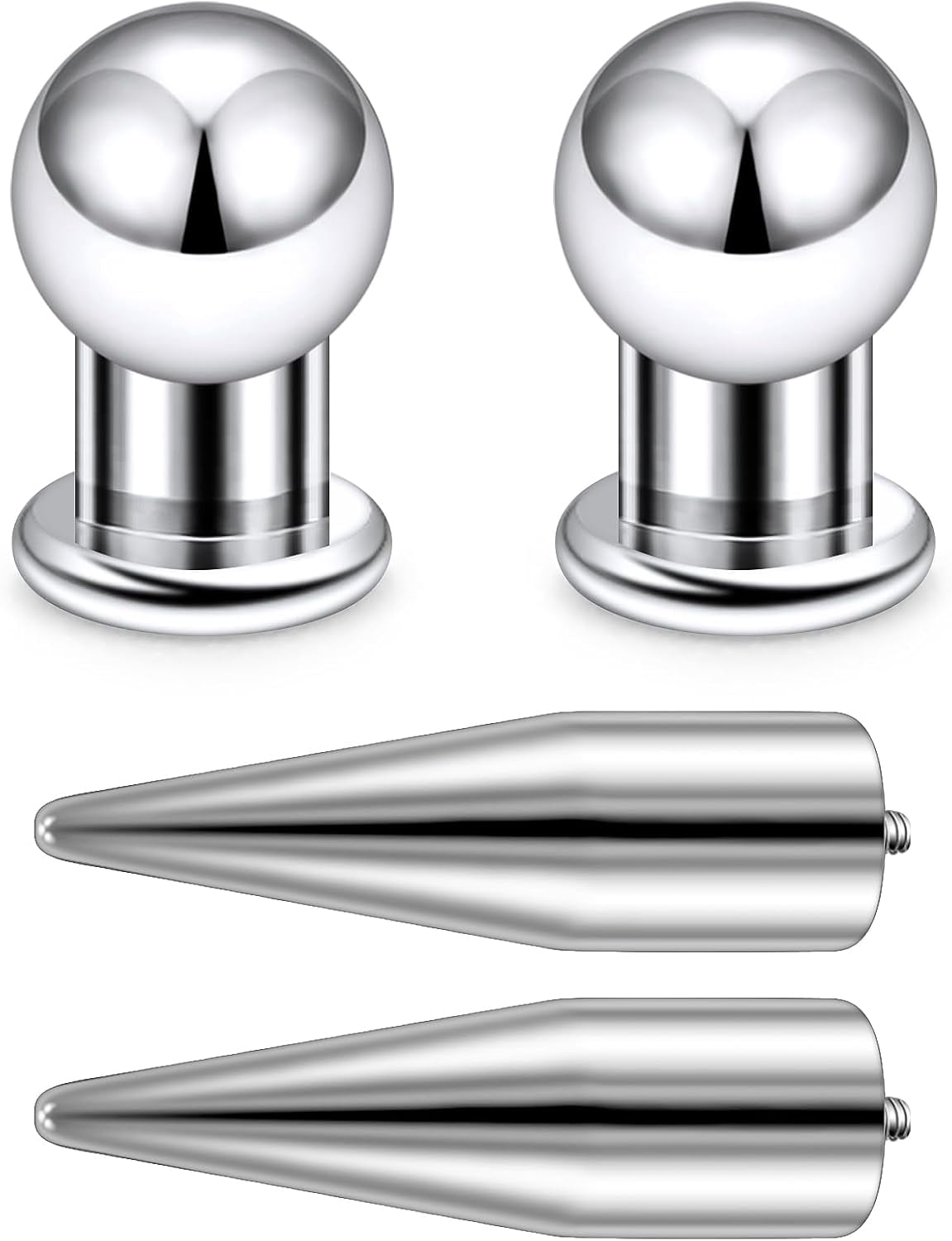 12G-00G Ear Gauges Stretching Kit Internally Threaded 316L Surgical ...