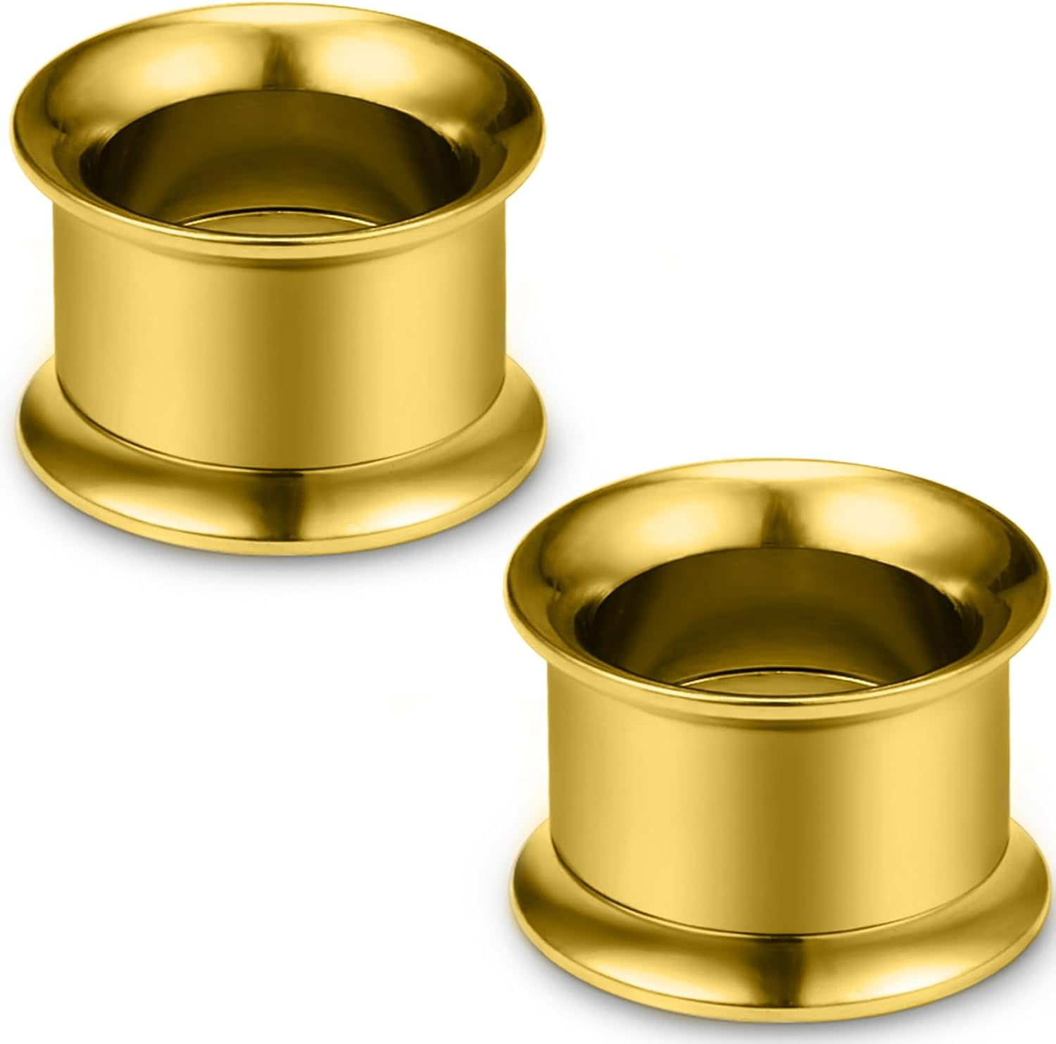 12G-50mm Screw Fit Gauges for Ear Double Flared Tunnels Plugs ...