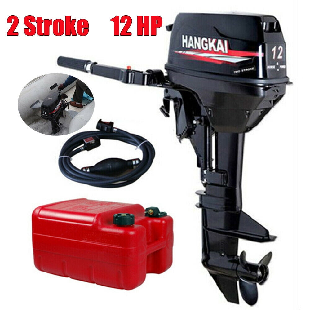 12HP 2 Stroke Outboard Motor Boat Engine Water Cooling System CDI Heavy Duty - Walmart.com