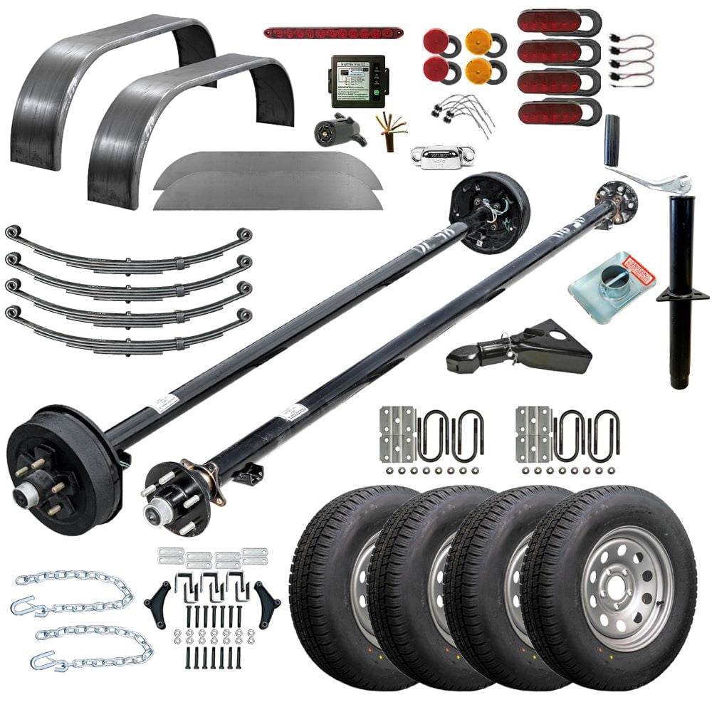 12HR - 6' x 12' 2 Horse Tandem Trailer DIY Master Plan Trailer Kit - 22 ...