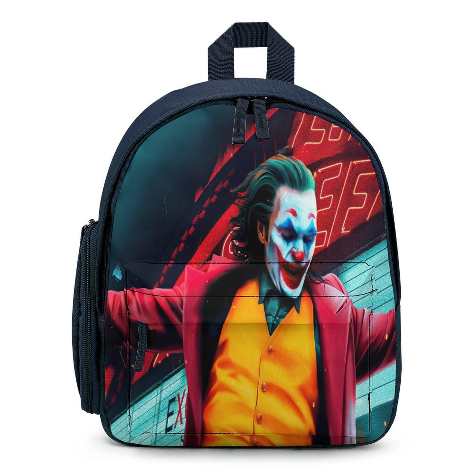 12In Small Joker Backpack with Pocket Travel Bag Fashion Bookbag Casual ...