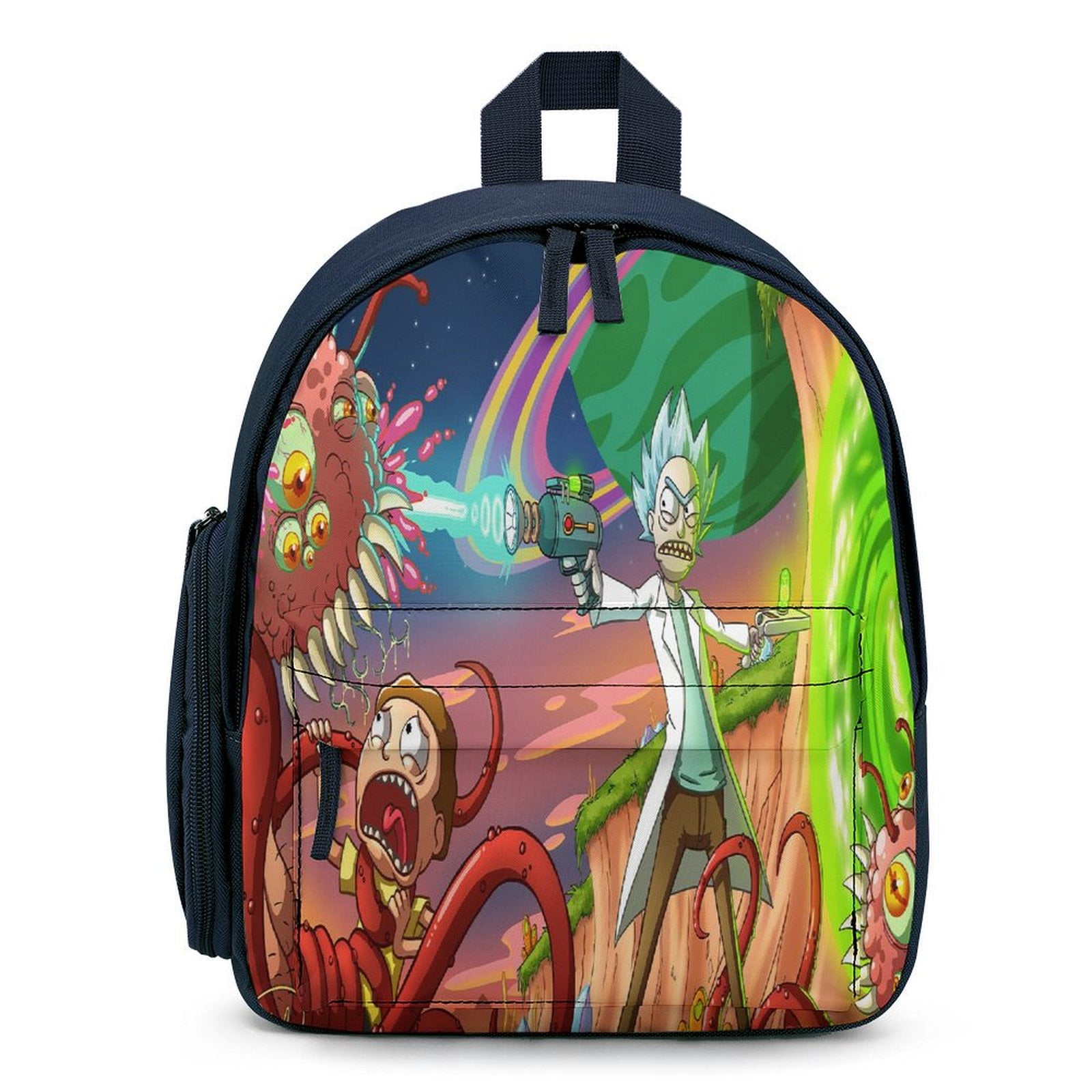12In Small Rick And Morty Backpack with Pocket Travel Bag Fashion ...