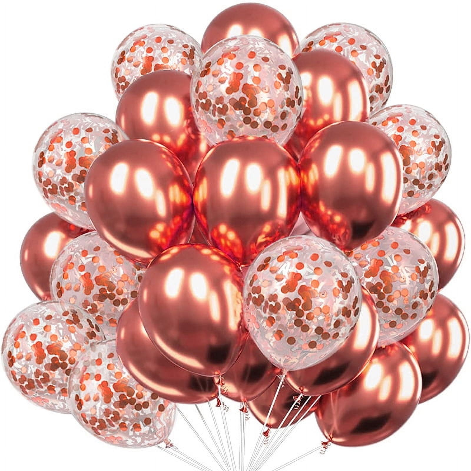 12Inch Color Metal Theme Confetti Round Latex Balloon Gold Silver Latex ...