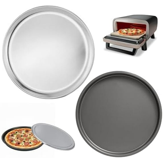 12Inch Cookie Cake Pan with Lid – Aluminum Alloy Non-Stick Pizza Pan ...
