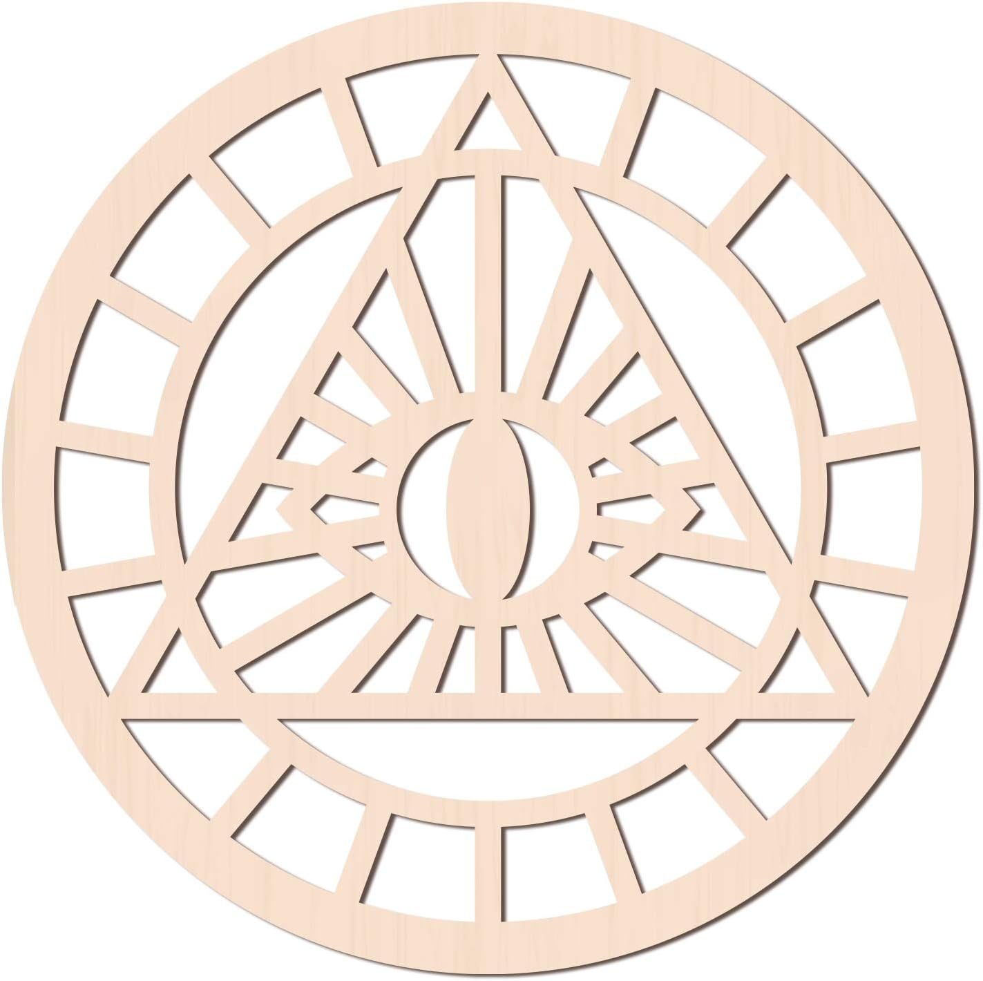 12Inch Evil Eye Wooden Wall Art Devil Eye Symbol Wall Decor Sacred ...