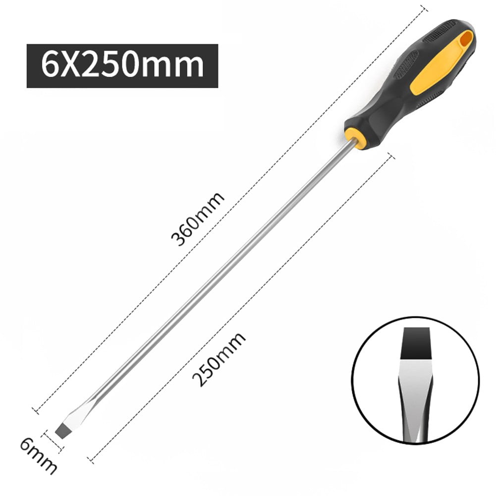 12Inch Long Slotted Cross Screwdriver Magnetic Slotted Screwdriver With ...