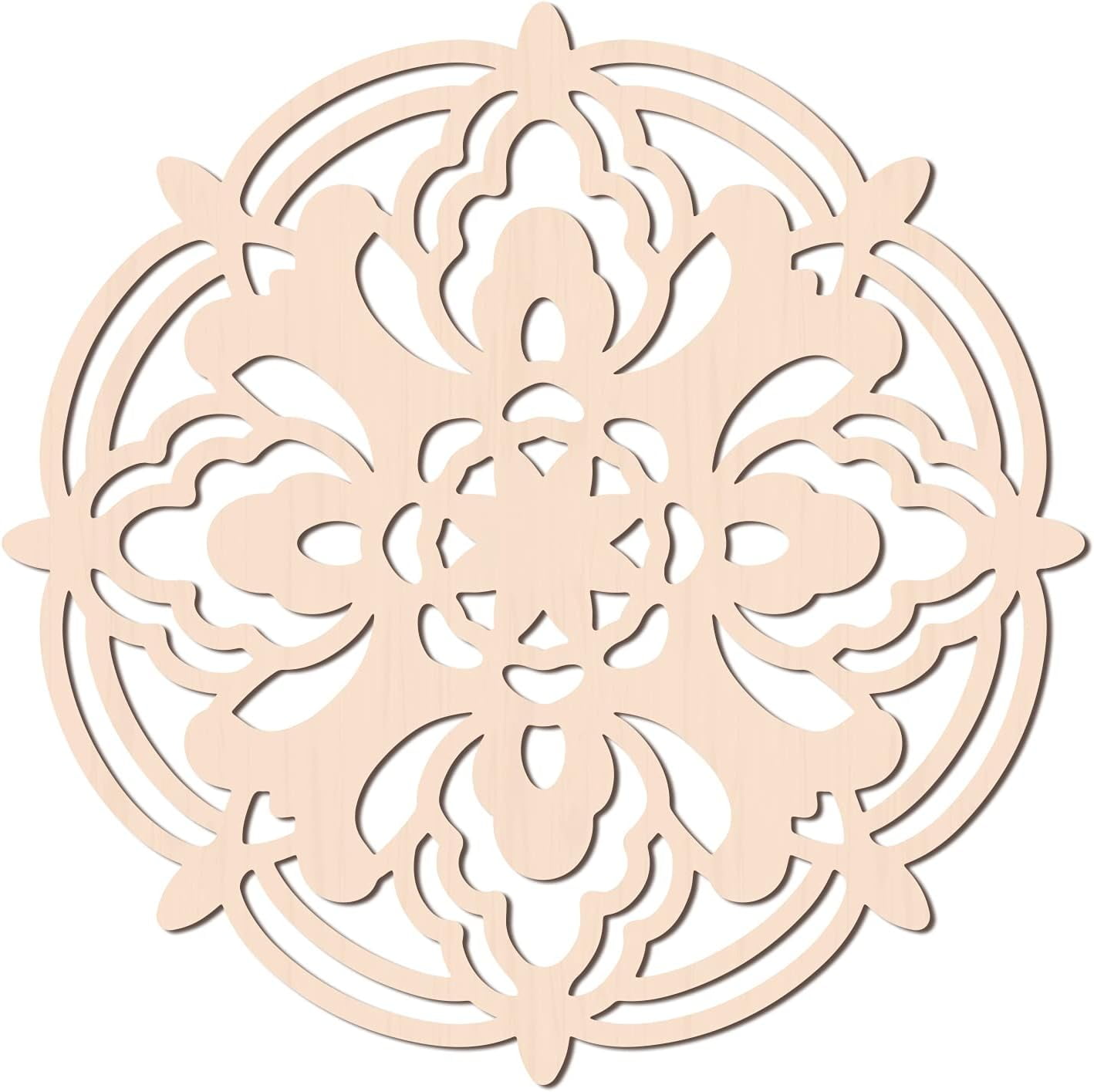 12Inch Mandala Sacred Geometry Wall Art Wooden Wall Hanging Decor Laser ...