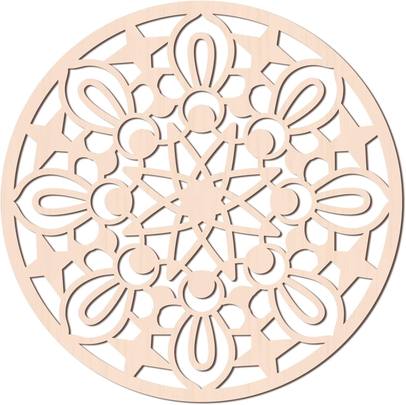 12Inch Sacred Geometry Wooden Wall Art Laser Cut Wooden Wall Sculpture ...