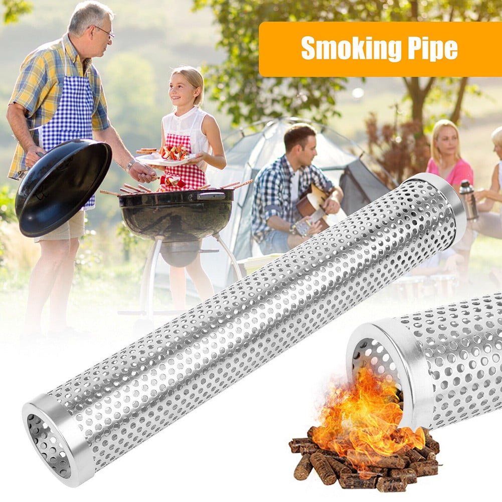 12Inch Stainless Steel BBQ Grill Tube for Wood Pellet Pipe Meat ...