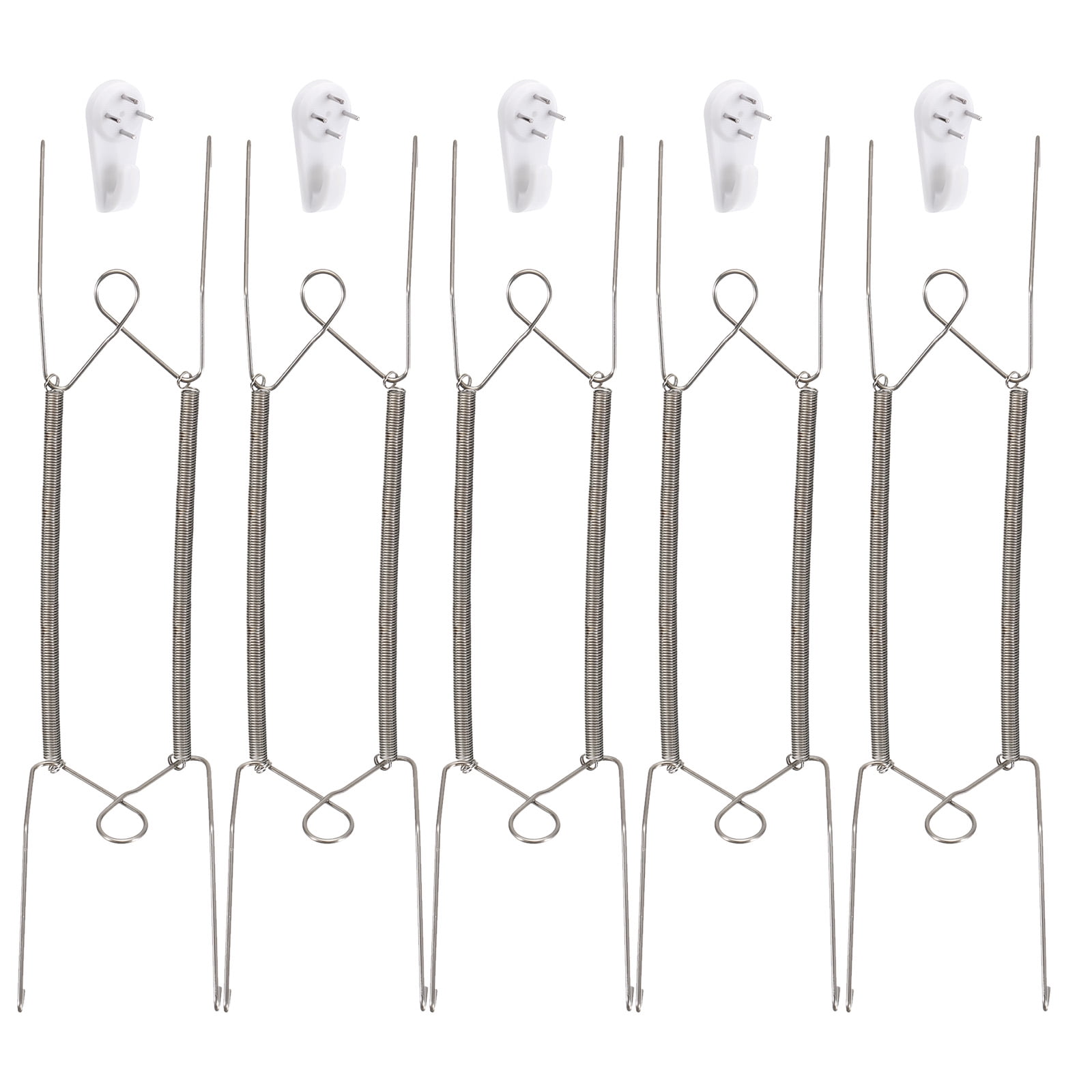 12Inch Stainless Steel Invisible Wall Plate Hangers with Wall Hooks Tip ...