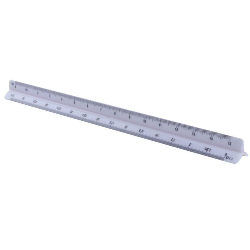 12Inch Triangular Engineer Scale Ruler, Metric Scale 1:20, 1:25, 1:50 ...
