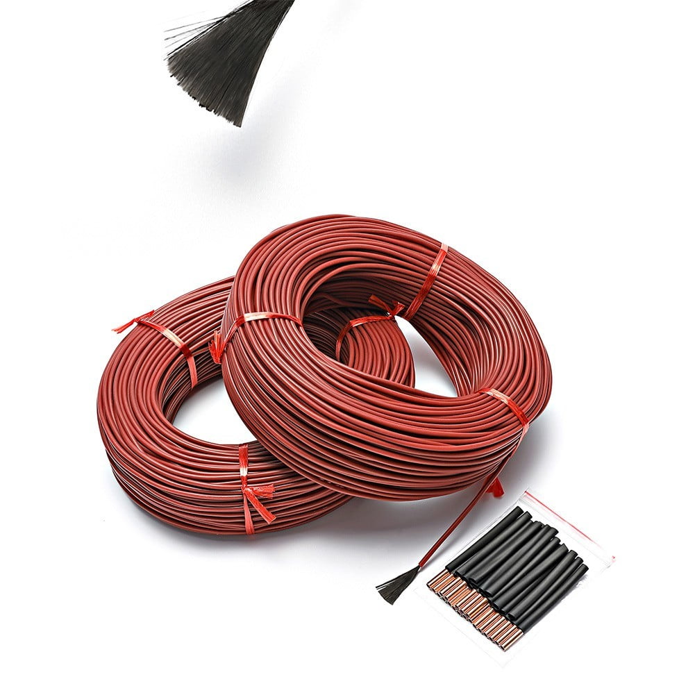 12K 33 Ohm Carbon Fiber Heating Wire Far Infrared Silicone Heating ...