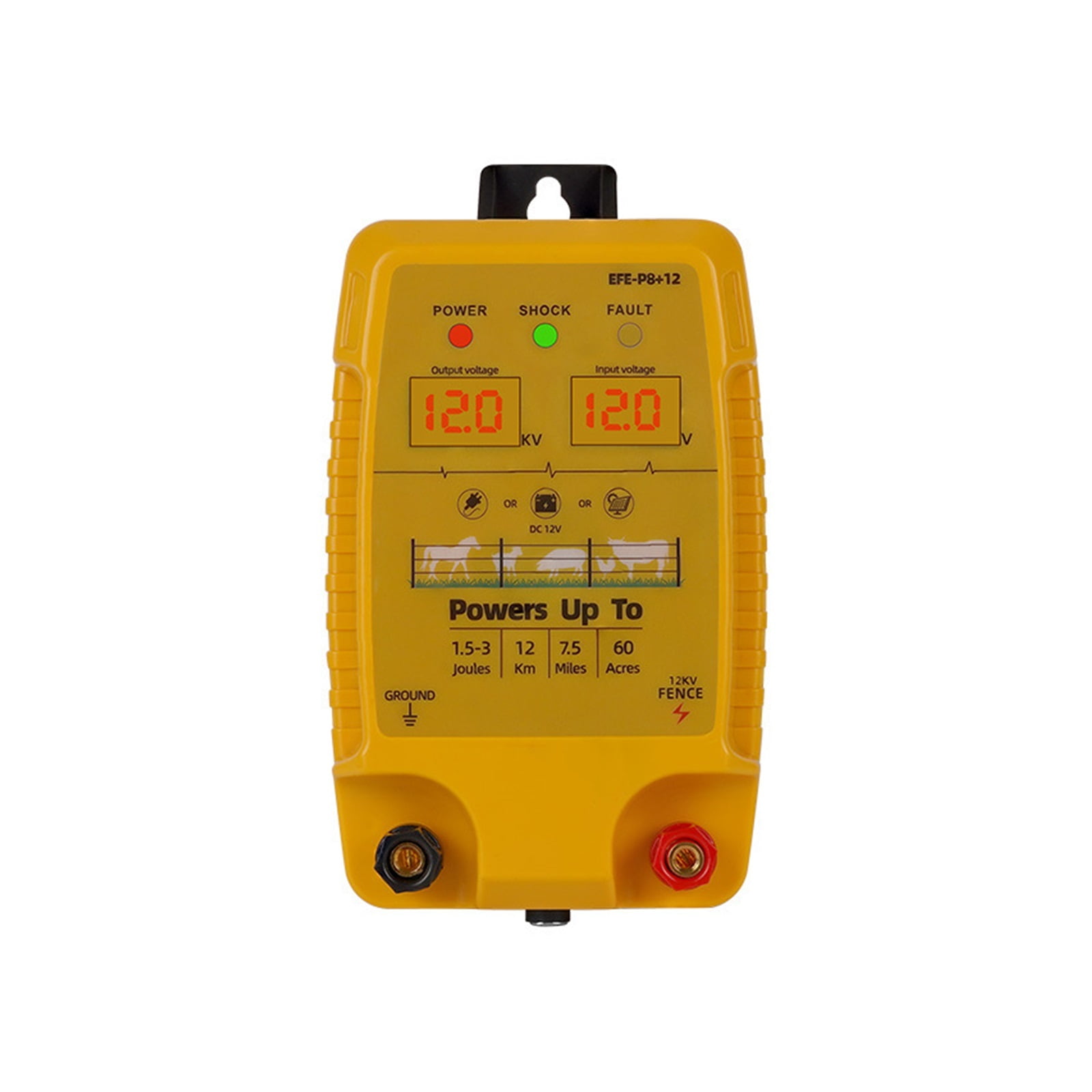 12KM Electric Fence 1.5-3 Joules Low Impedance Sheep Cattle Horse ...