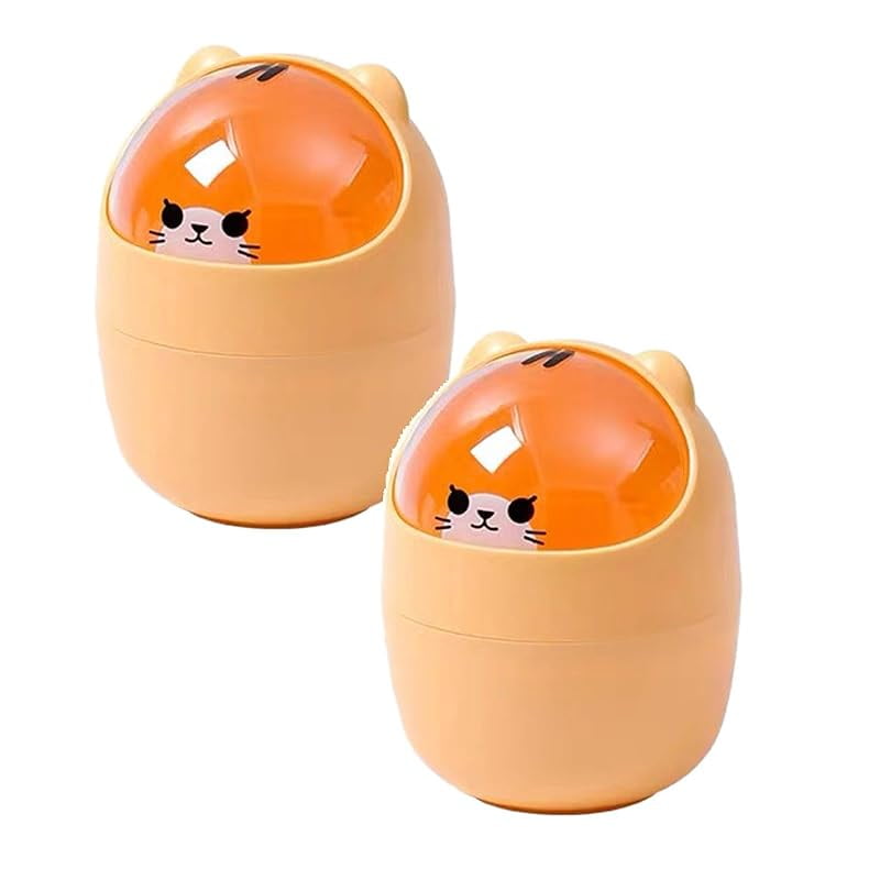 12L/15L Trash Can with Lid - 3 Gallon Walnut Brown Wood Grain Bathroom ...