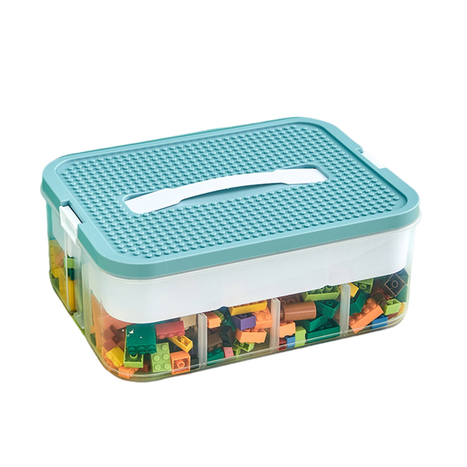 12L Building Block Toy Storage Box,Large Capacity Stackable Toy ...