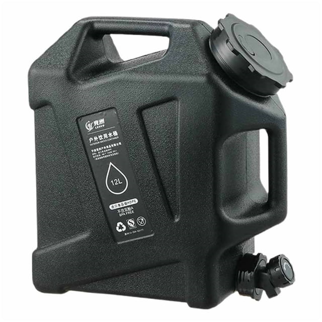 12L Outdoor PE Water Bucket 3.2 Gallon Camping & Home Drinking Jug with ...