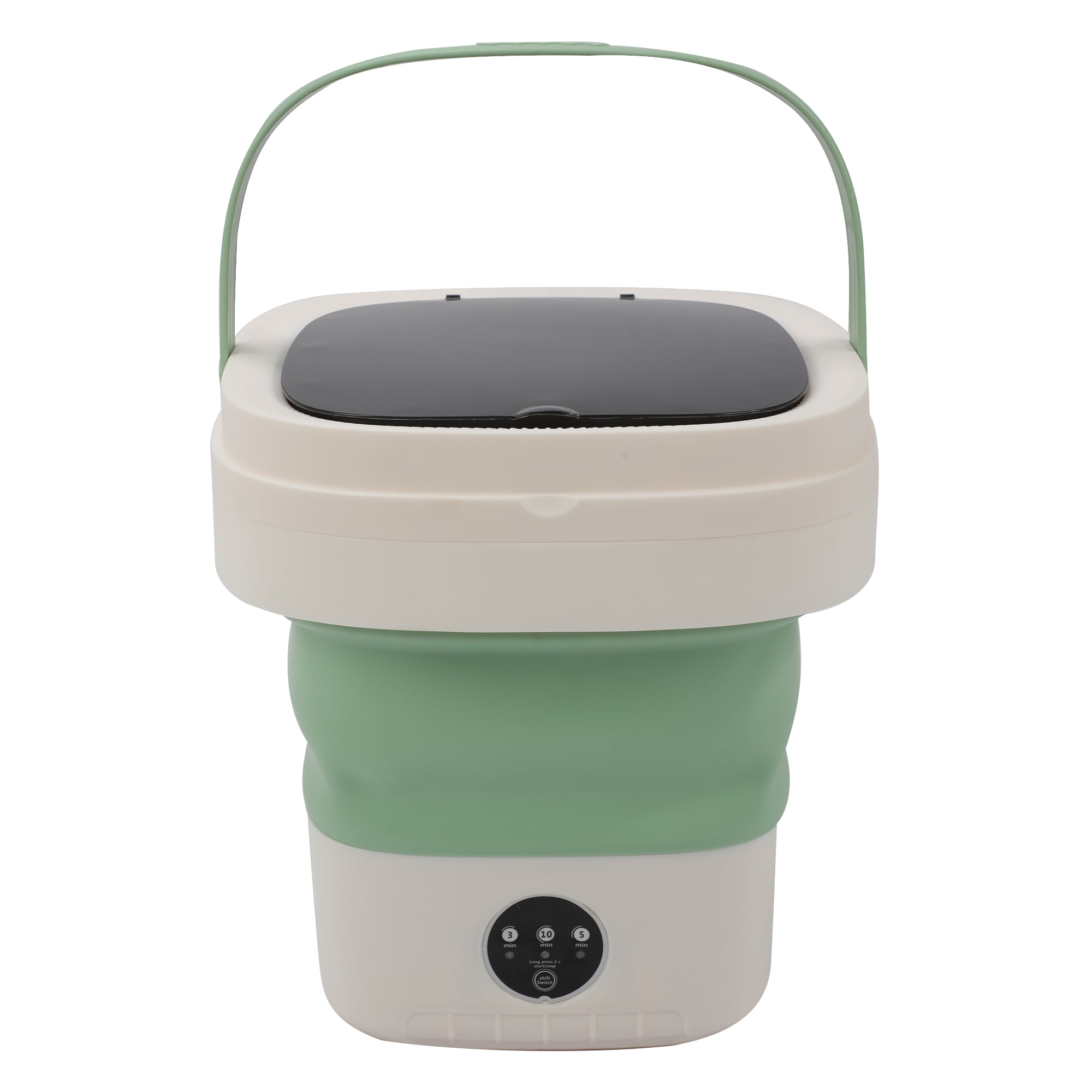 12L Portable Washing Machine, Foldable Mini Washer with Basket Spin ...