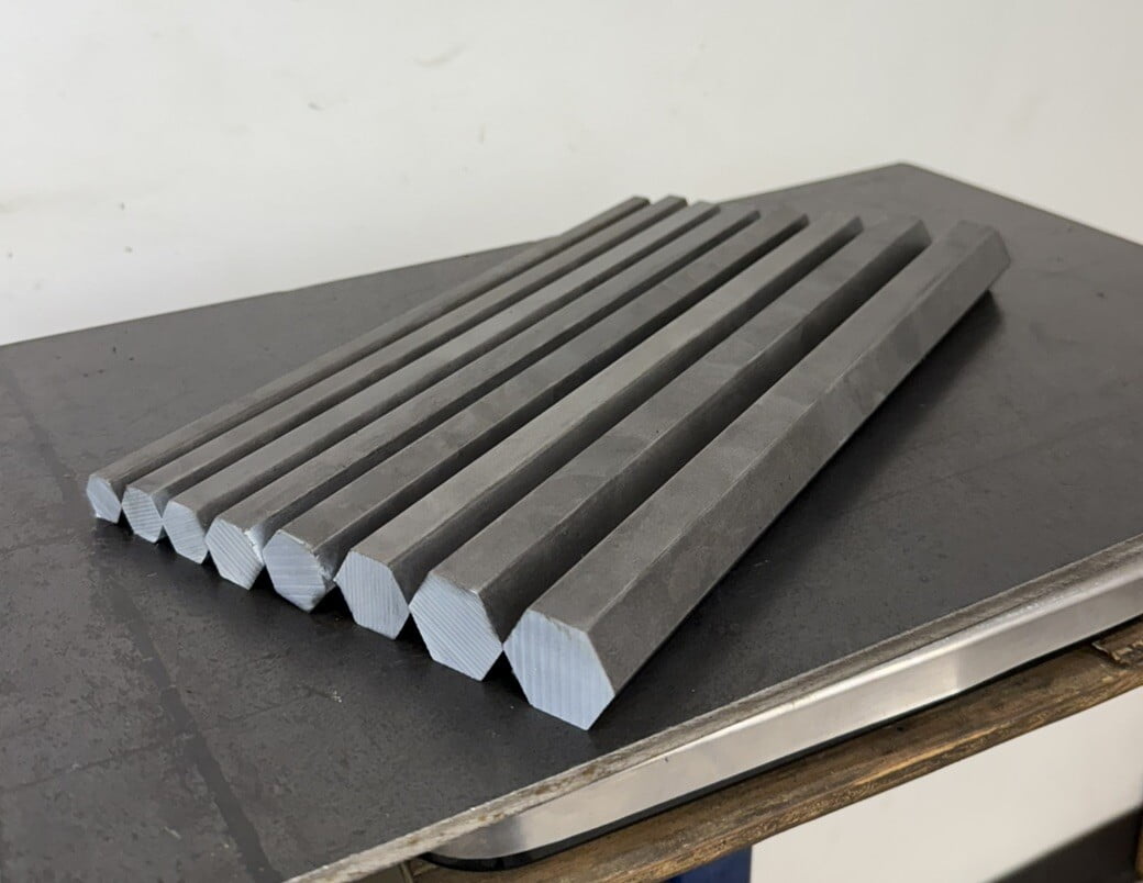 12L14 Steel Hex Bar Stock Assortment – 8 Pcs – CNC Lathe Machining Rods ...