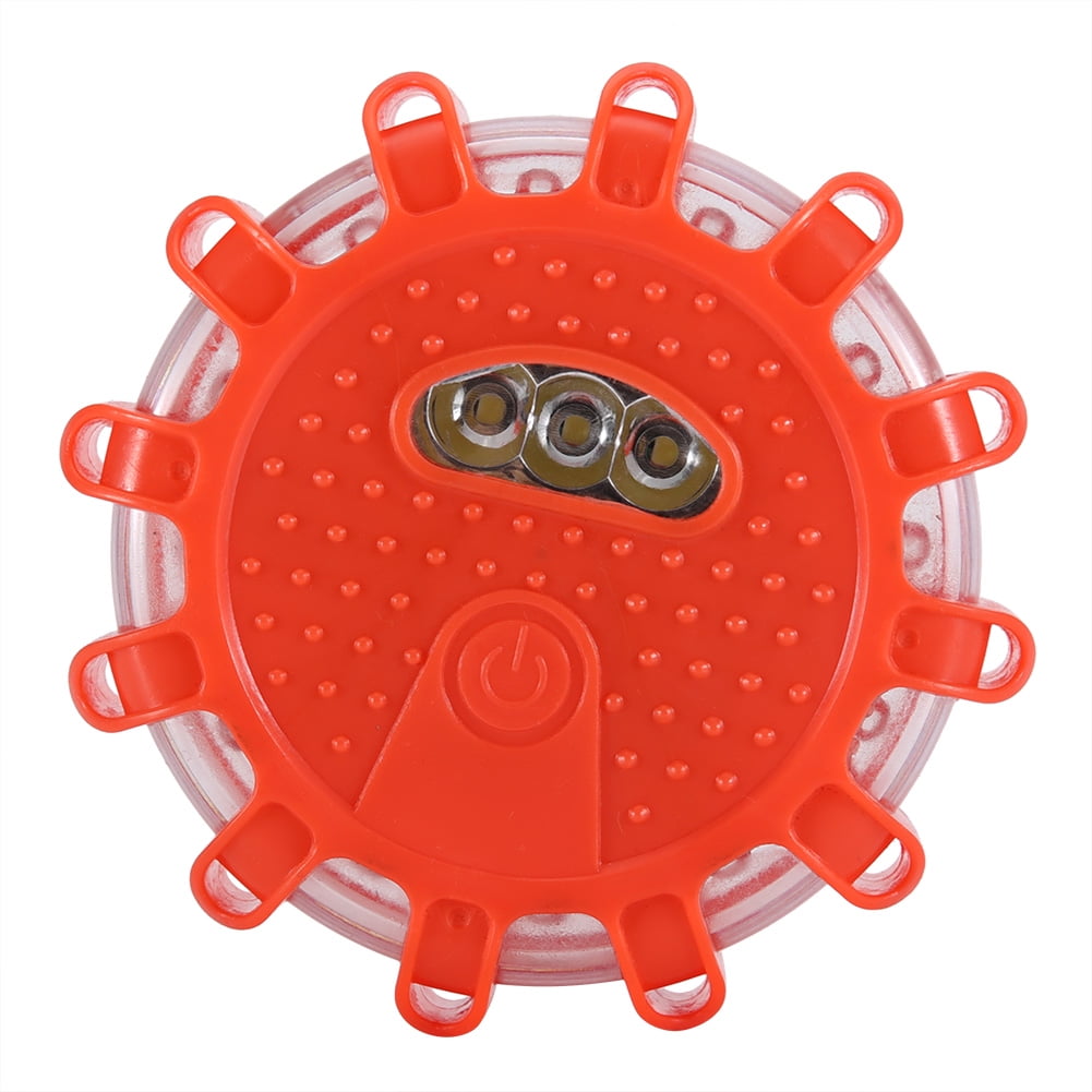 12LED Blue 3LED White Flashing Warning Night Light Roadside Emergency ...