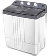 Twin Tub Laundry Machine Portable 20Lbs, 12Lbs Wash 8Lbs Spin, Compact ...
