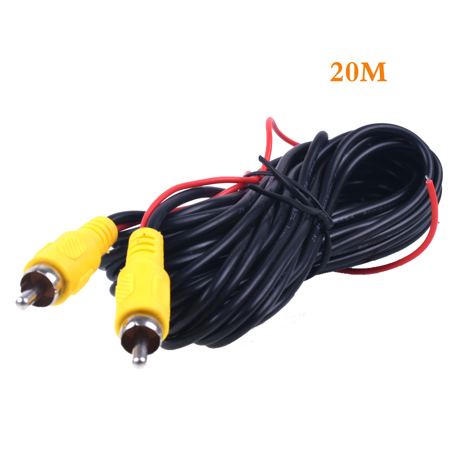 12M/6M vehicle mounted RCA reverse camera video cable, dedicated ...