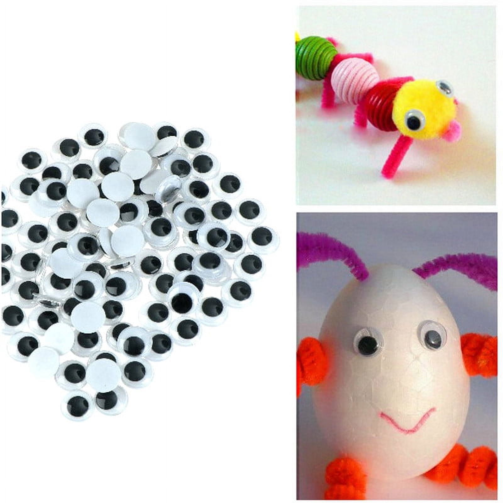 (12MM) 100pcs 6-15mm Plastic Wiggle Googly Eyes Self-Adhesive for DIY ...