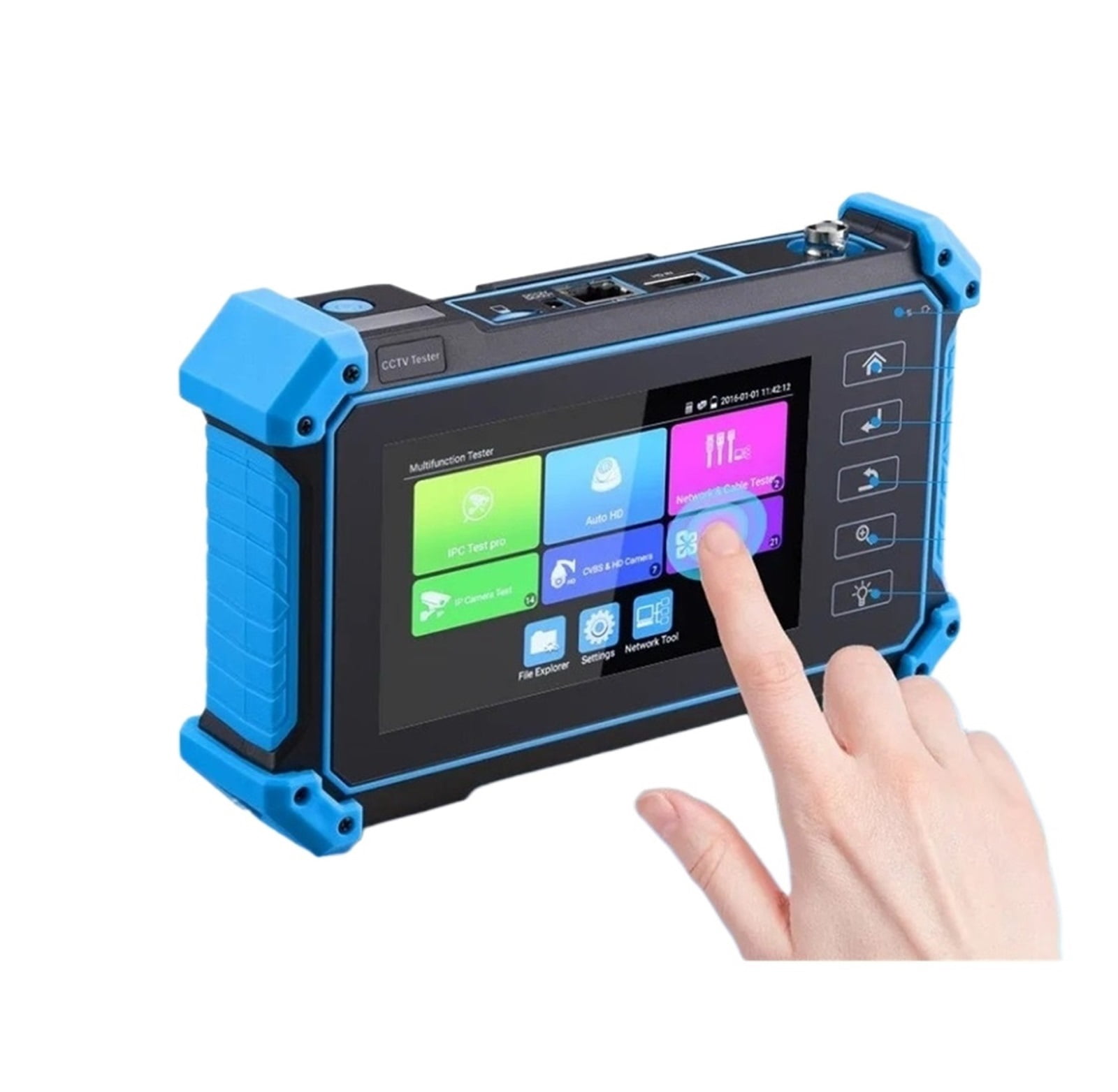 12MP IPC Tester 8MP/AHD/CVI/TV/SDI CCTV Tester With VGA Input 5.4in ...