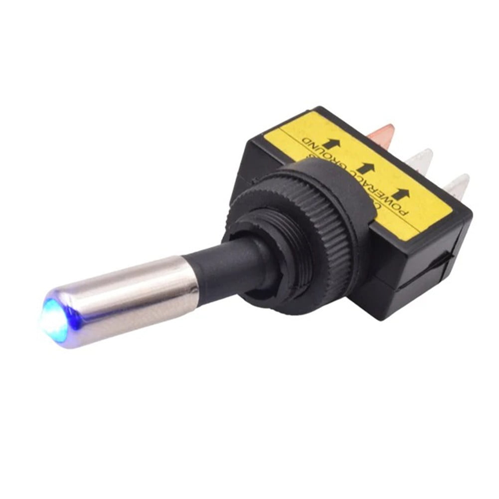 12Mm Automotive Toggle Switch Led Asw-15D Spst 2 Position 3 Pin On Off ...