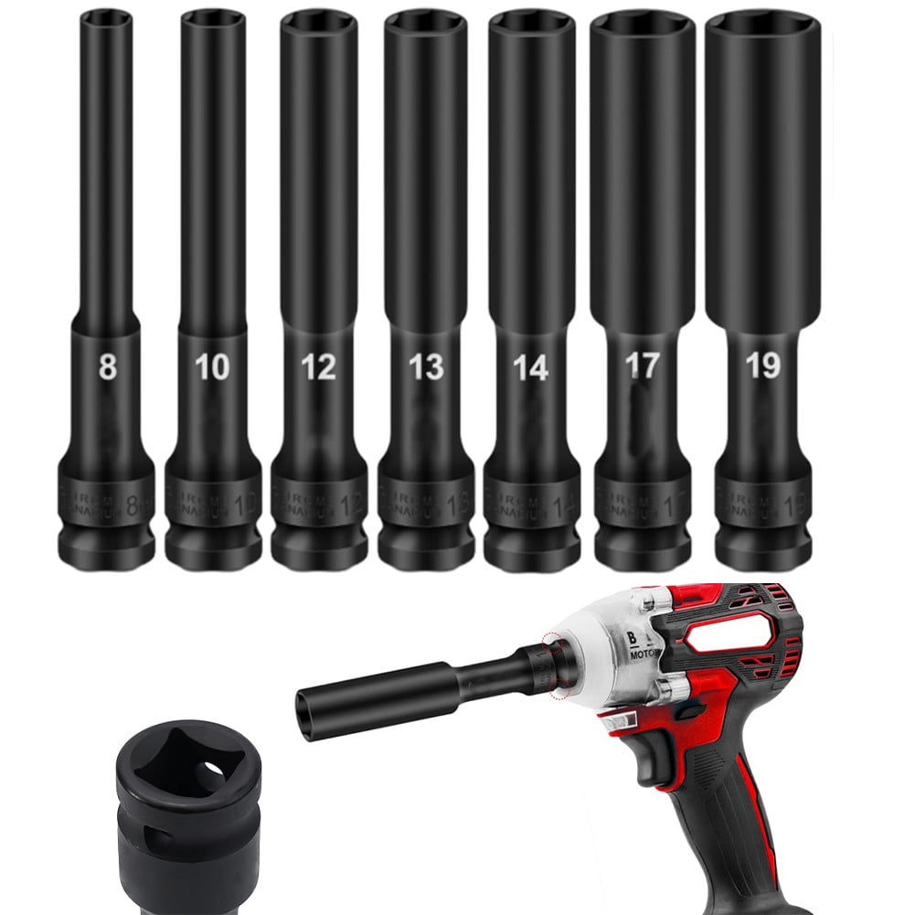 12Mm Drive Wrench Socket Set Range Of Head Sizes Thin Wall Design 8+12 ...