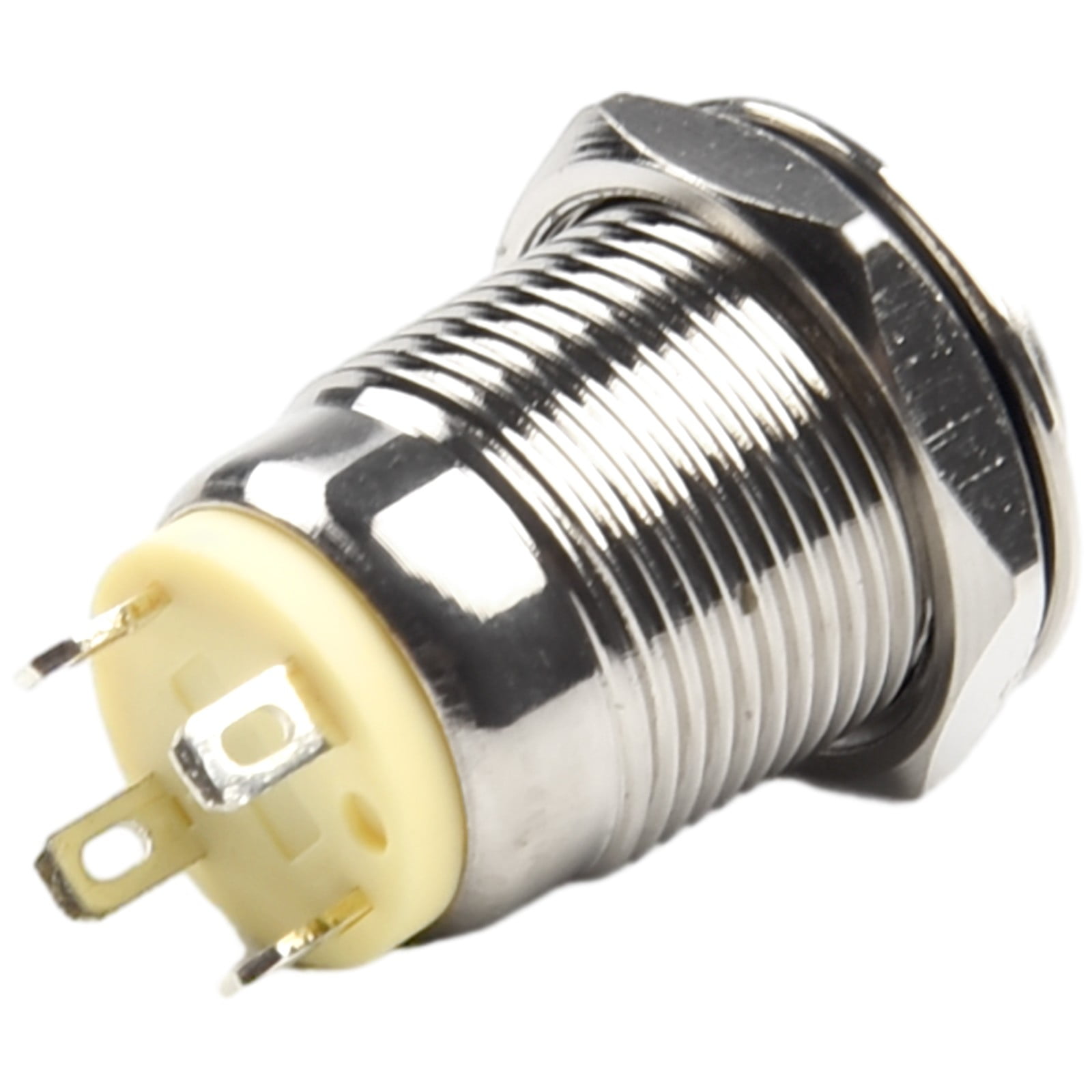 12Mm Metal Push Button Switch Power Button Waterproof Flat Led Light ...