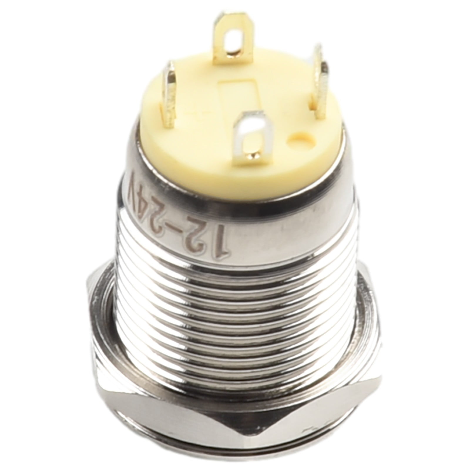 12Mm Metal Push Button Switch Power Button Waterproof Flat Led Light ...