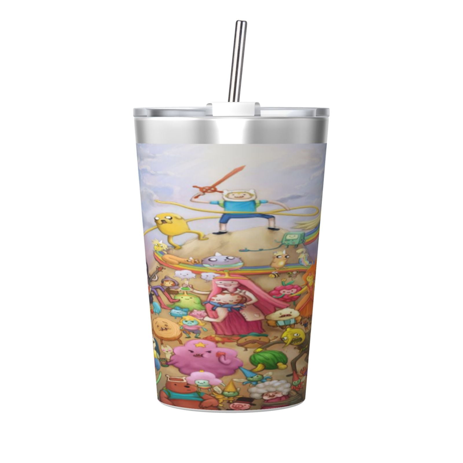 12OZ Adventure Tim Insulated Stainless Steel Wide Mouth Water Bottle ...