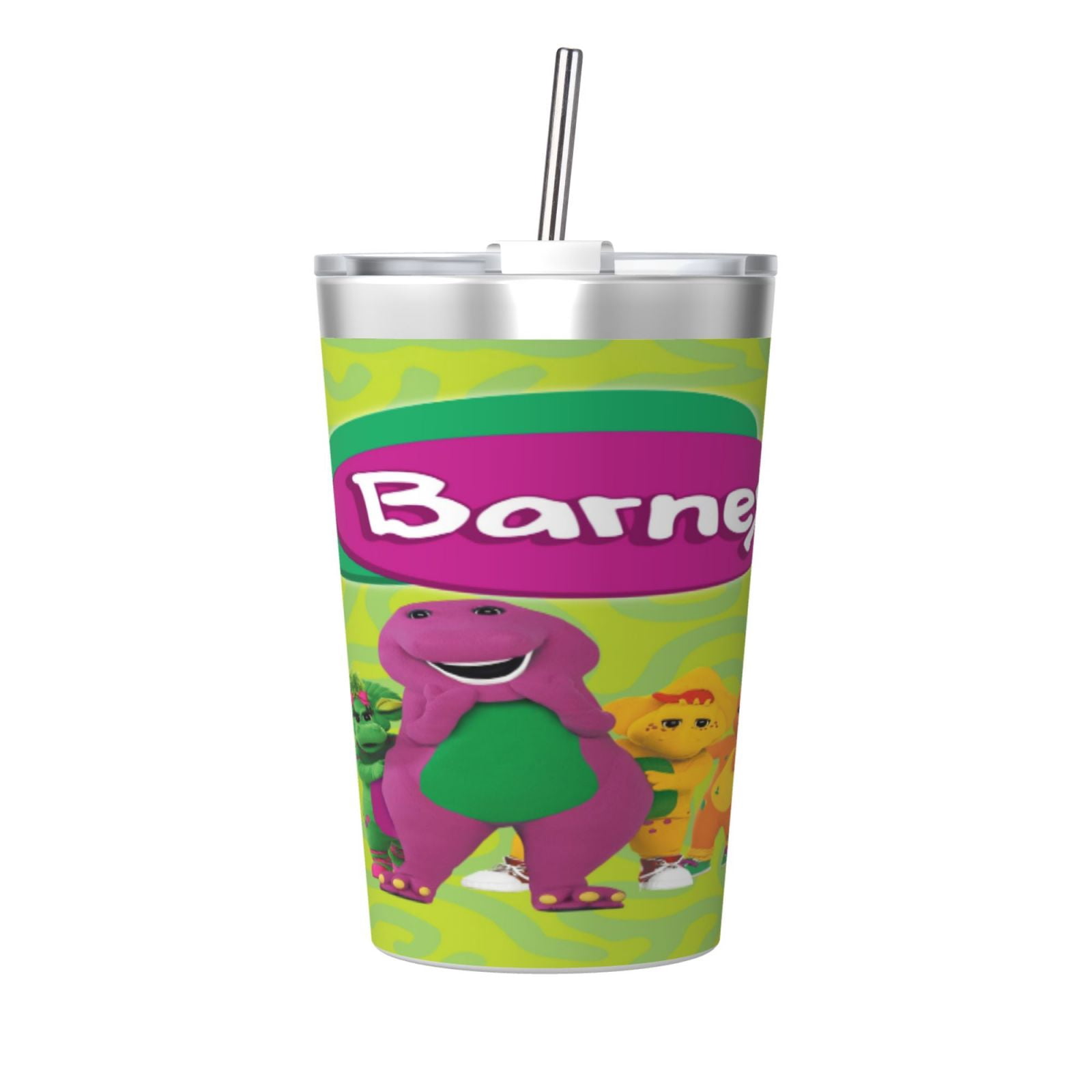 12OZ Barney And Friends Insulated Stainless Steel Wide Mouth Water ...