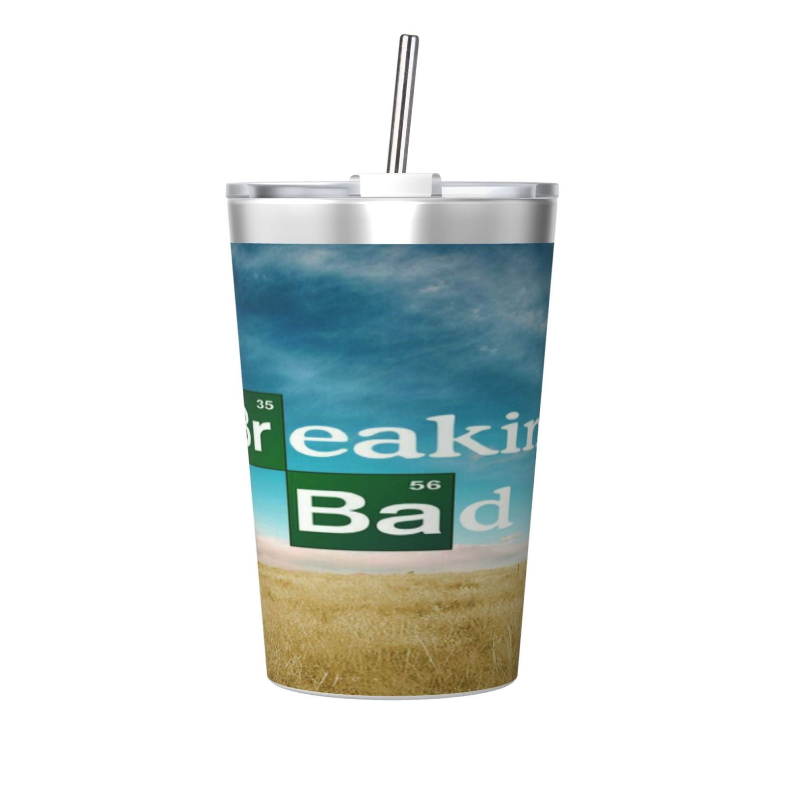 12OZ Brea-king Bad Thermos With Conical Straw Insulated Kettle ...