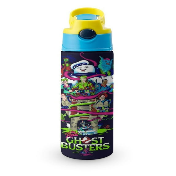 12OZ Ghost-,Buste Water Bottle with Straw Vacuum Insulated Stainless ...