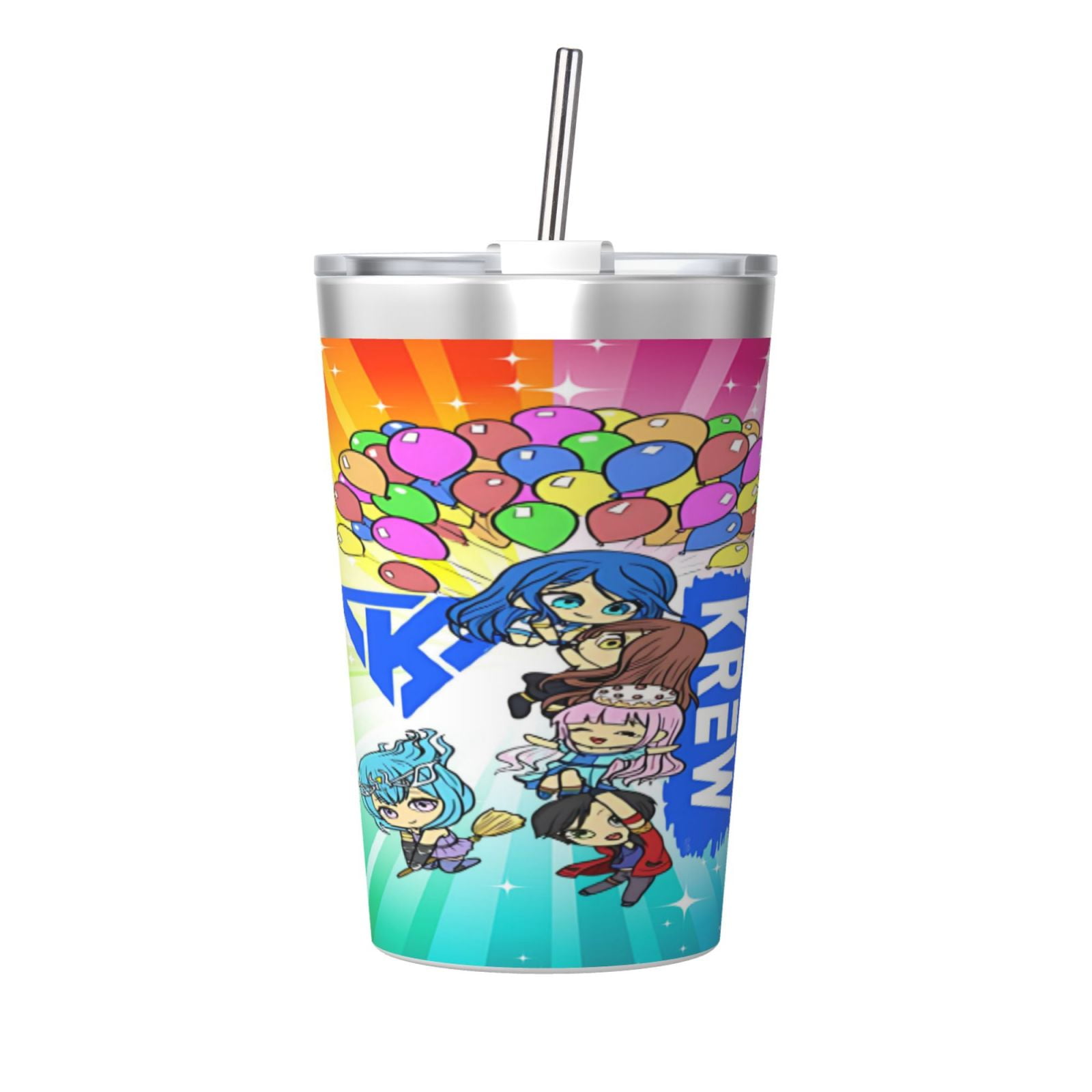 12OZ ItsFunneh Krew Thermos With Conical Straw Insulated Kettle ...