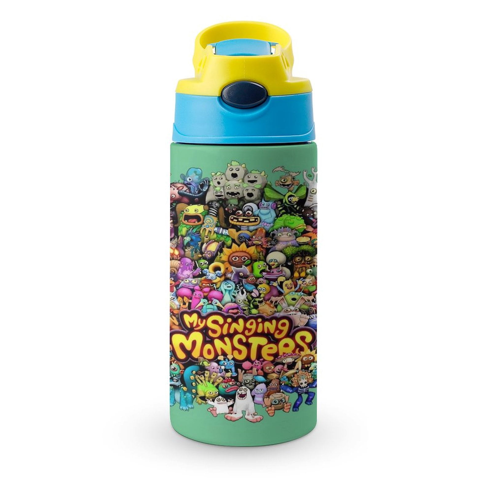 12OZ My Singing Monster Insulated Water Bottle with Straw Handle for ...