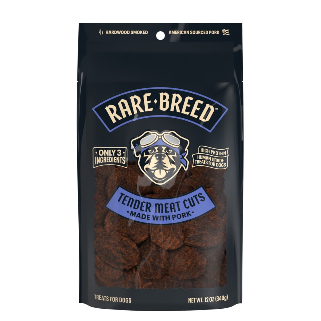 Rare Breed Pet Treats, Tender Meat Cuts, Made with Pork, 12 Ounce Dog ...