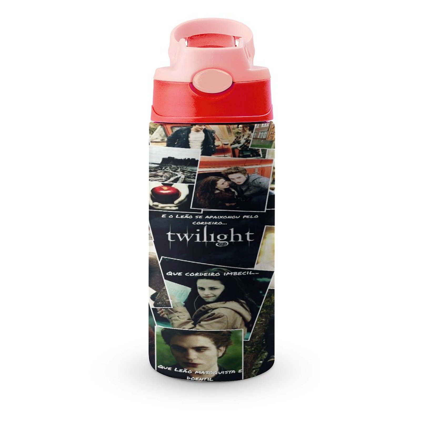 12OZ Twilight Saga Insulated Water Bottle with Straw Handle for Kids ...