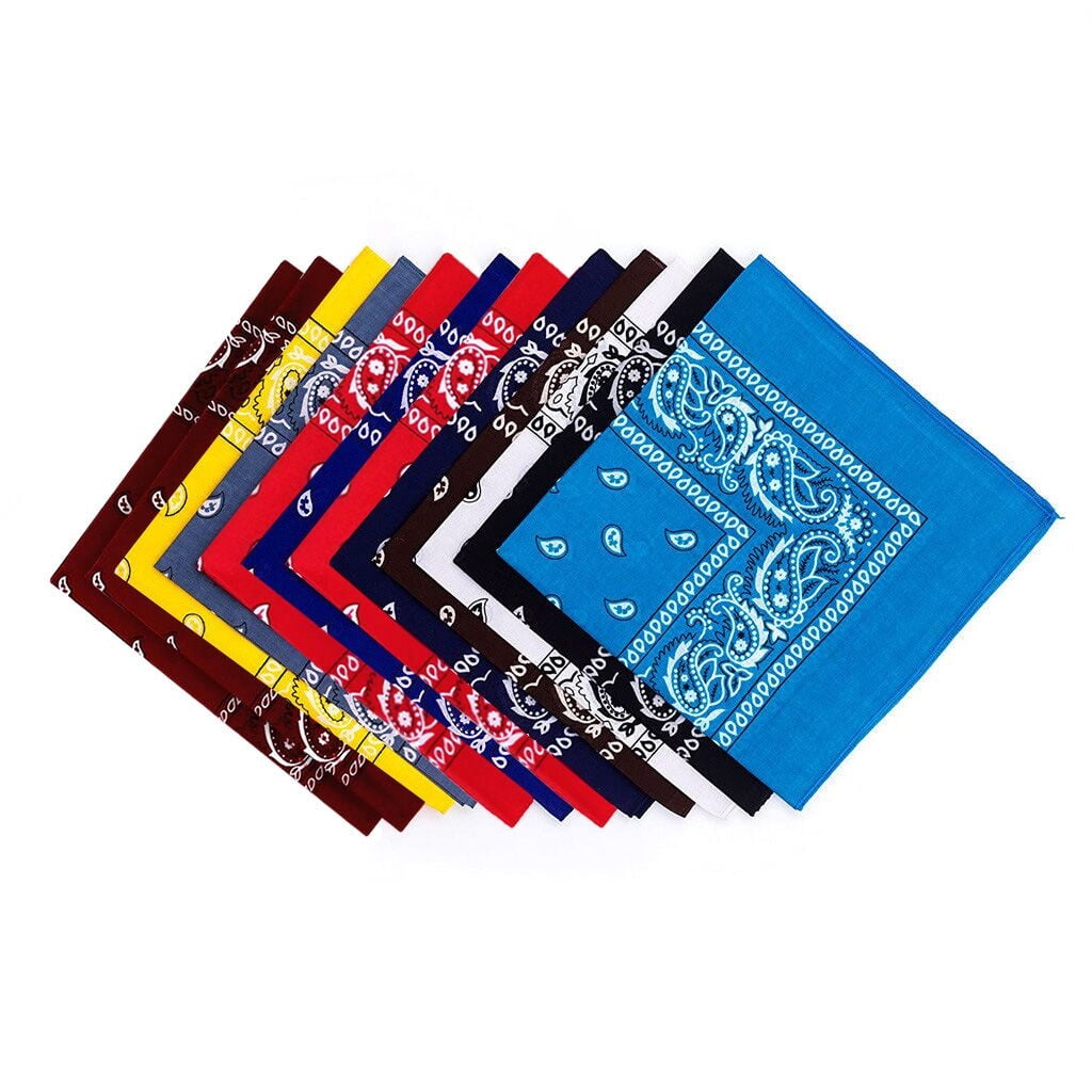 12PC Bandanas For Men And Women Fashion Bandana Soft And Durable ...