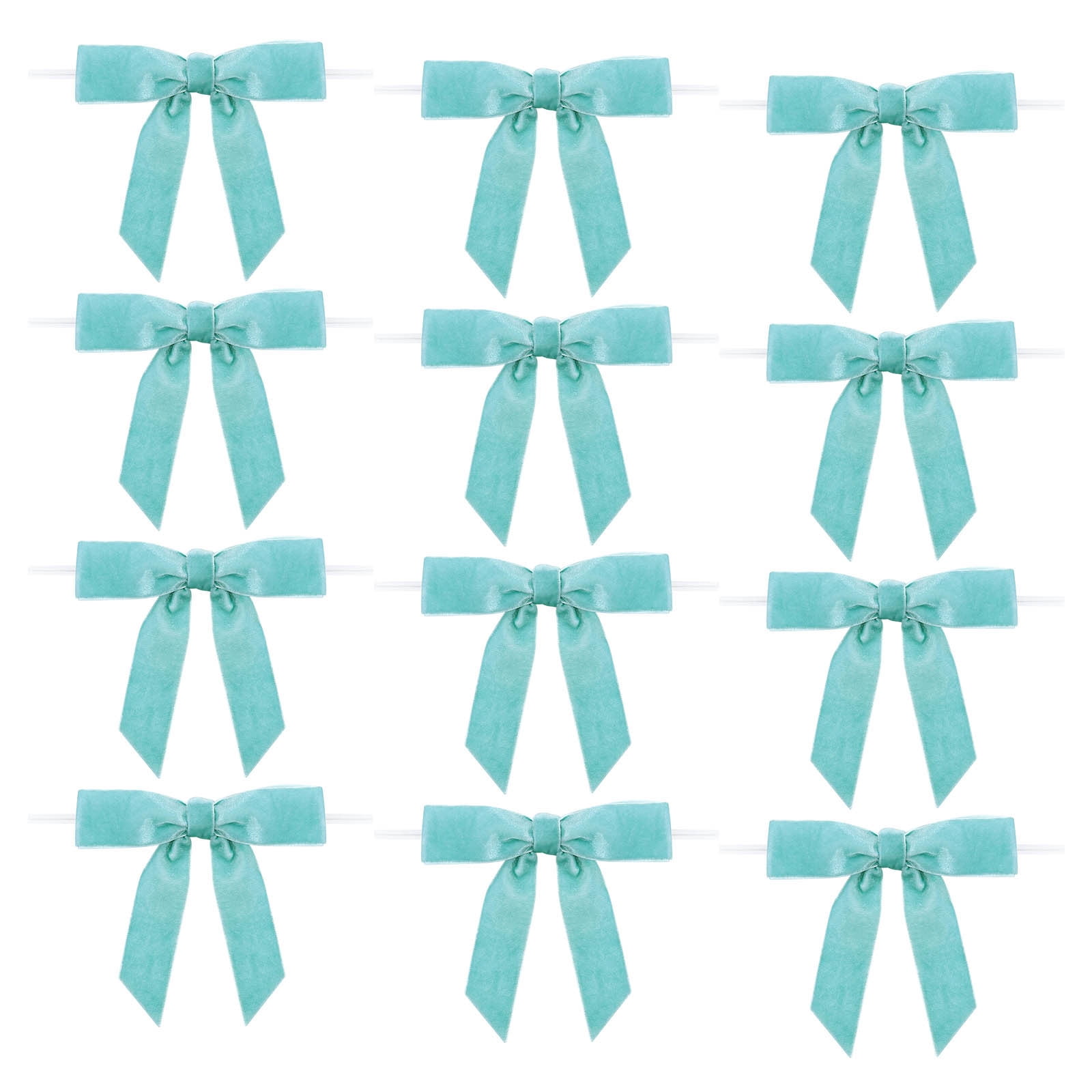12PC Christmas Magic Wand Ornaments with Velvet Ribbon Bows - Festive ...