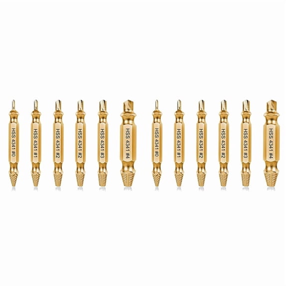 12PC Damaged Screw Extractor Kit,Stripped Screw Extractor Set for ...