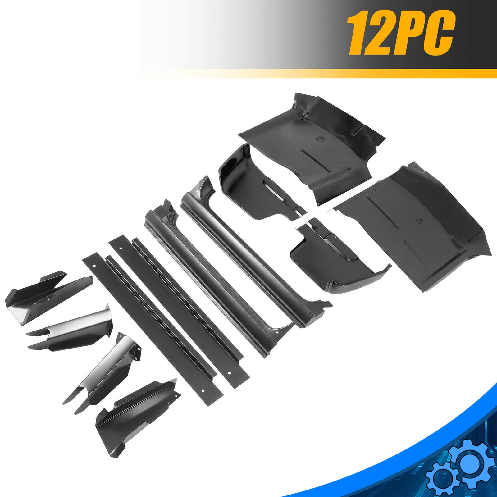 12PC FOR 67-72 Chevy C10 GMC Cab Corner Rocker Panel Slip-on Cab Mount ...