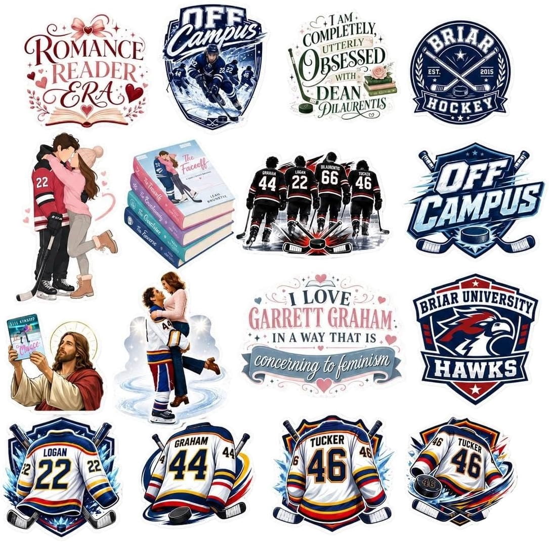 12PC OUTSIDE CAMPUS STICKERS Graham And Hannah Poster Style Mini ...